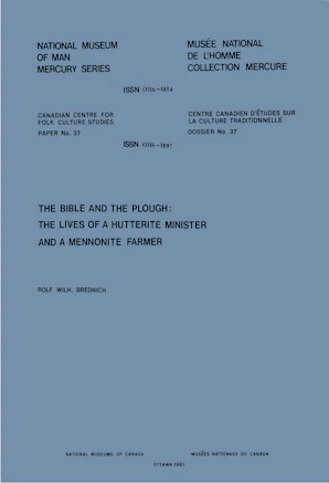 Bible and the plough – University of Ottawa Press